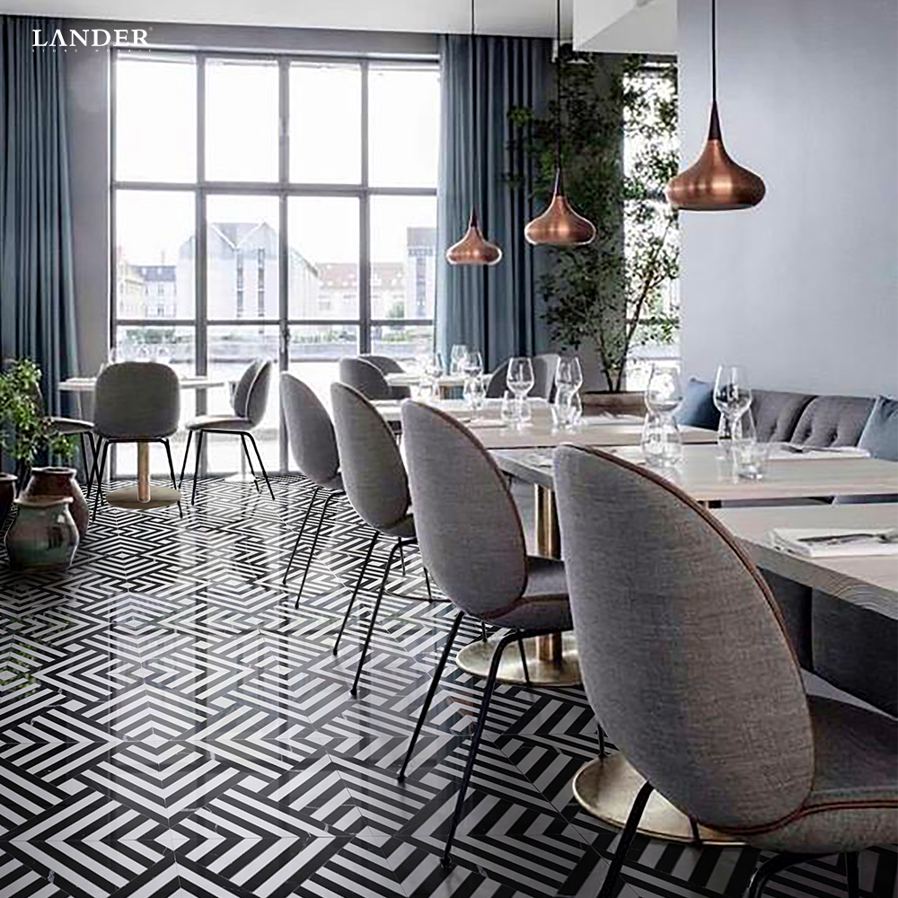 Maze Line Waterjet Mosaic - LanderStone