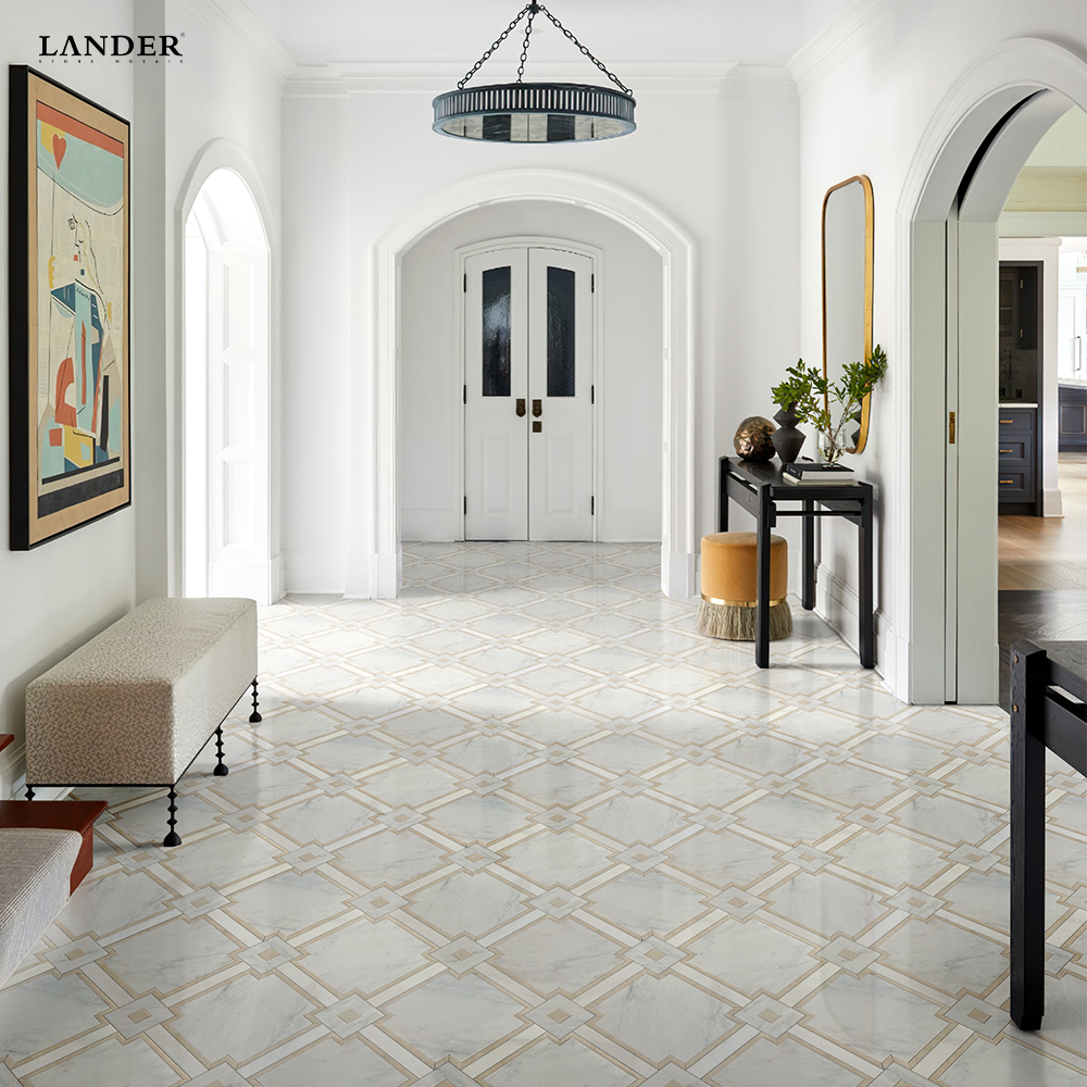 New marble parquet for Living Room - LanderStone