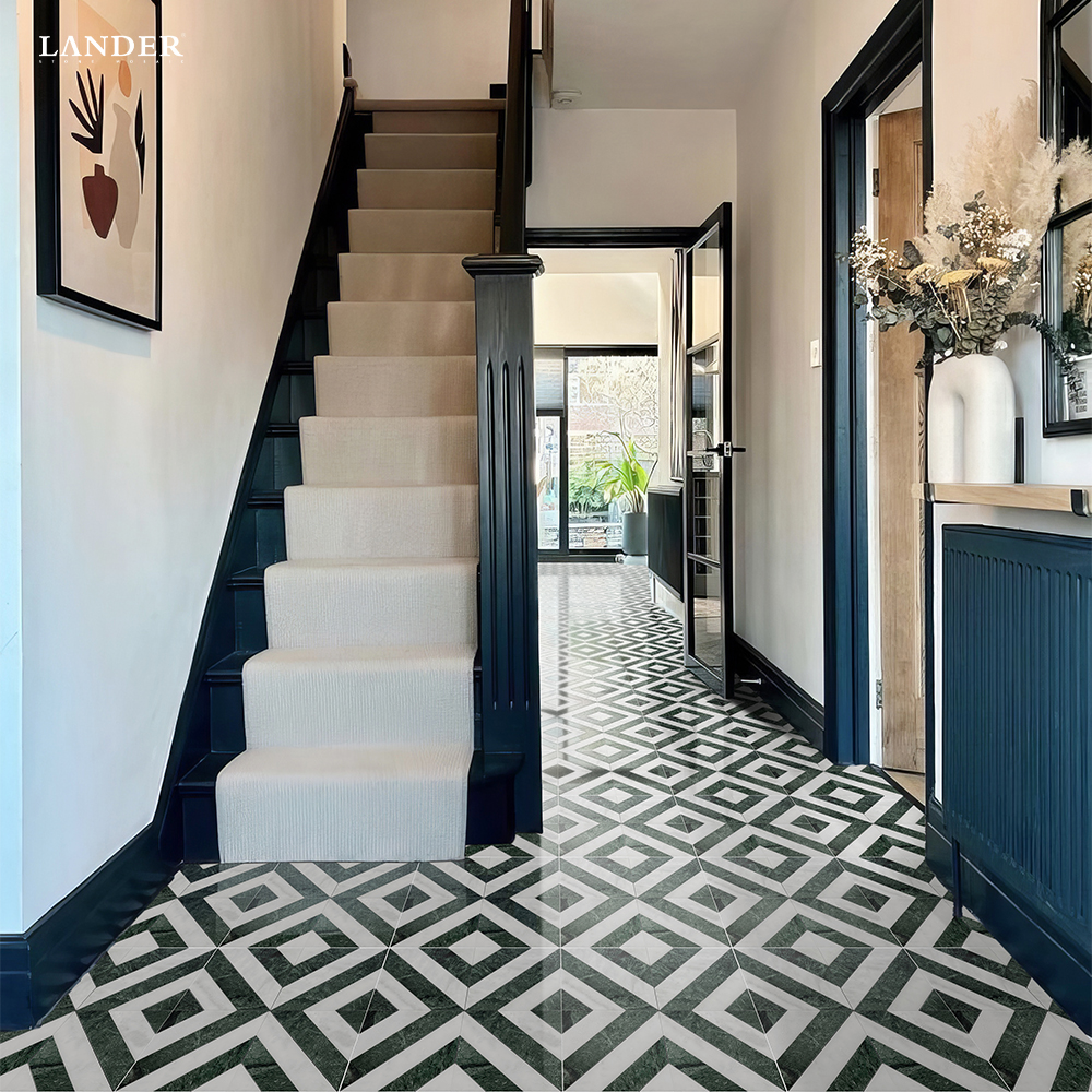 Luxurious X-Shaped Line Marble Mosaic - LanderStone