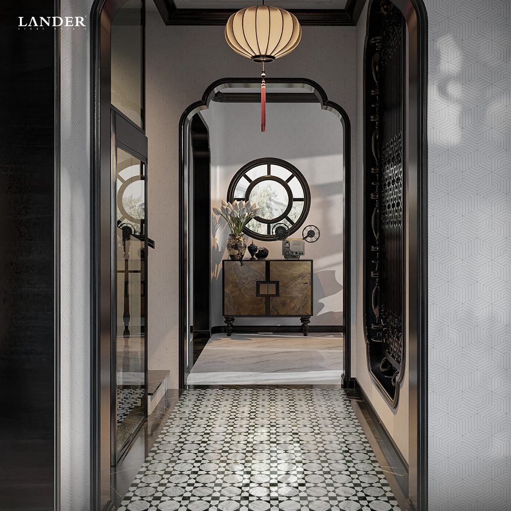 Octagonal Marble Mosaic Tiles - LanderStone