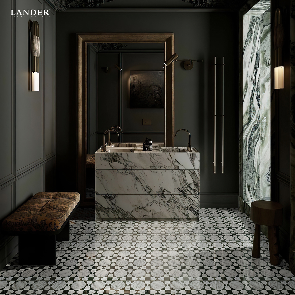 Octagonal Marble Mosaic Tiles - LanderStone