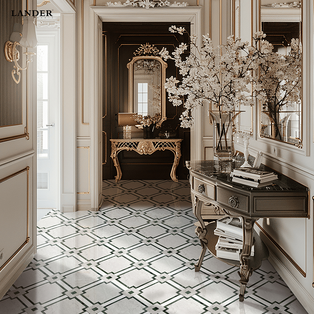 New marble parquet for Living Room - LanderStone