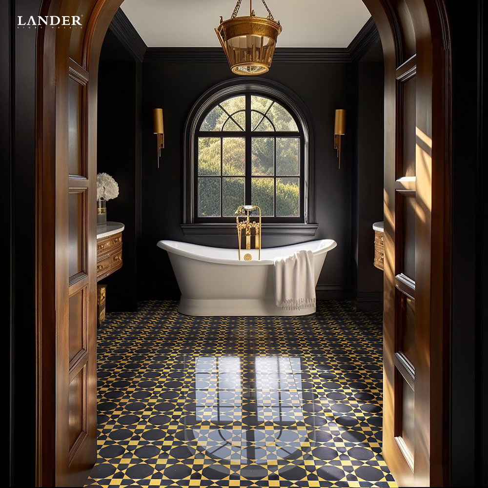 Octagonal Marble Mosaic Tiles - LanderStone