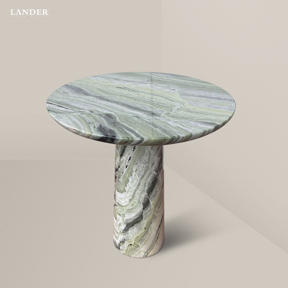 Shangrila Green Round Coffee Table - LanderStone