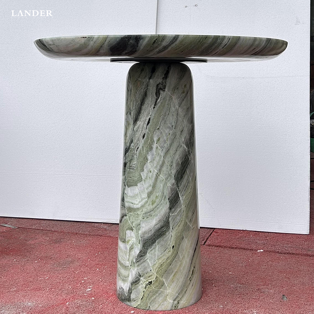 Shangrila Green Round Coffee Table - LanderStone