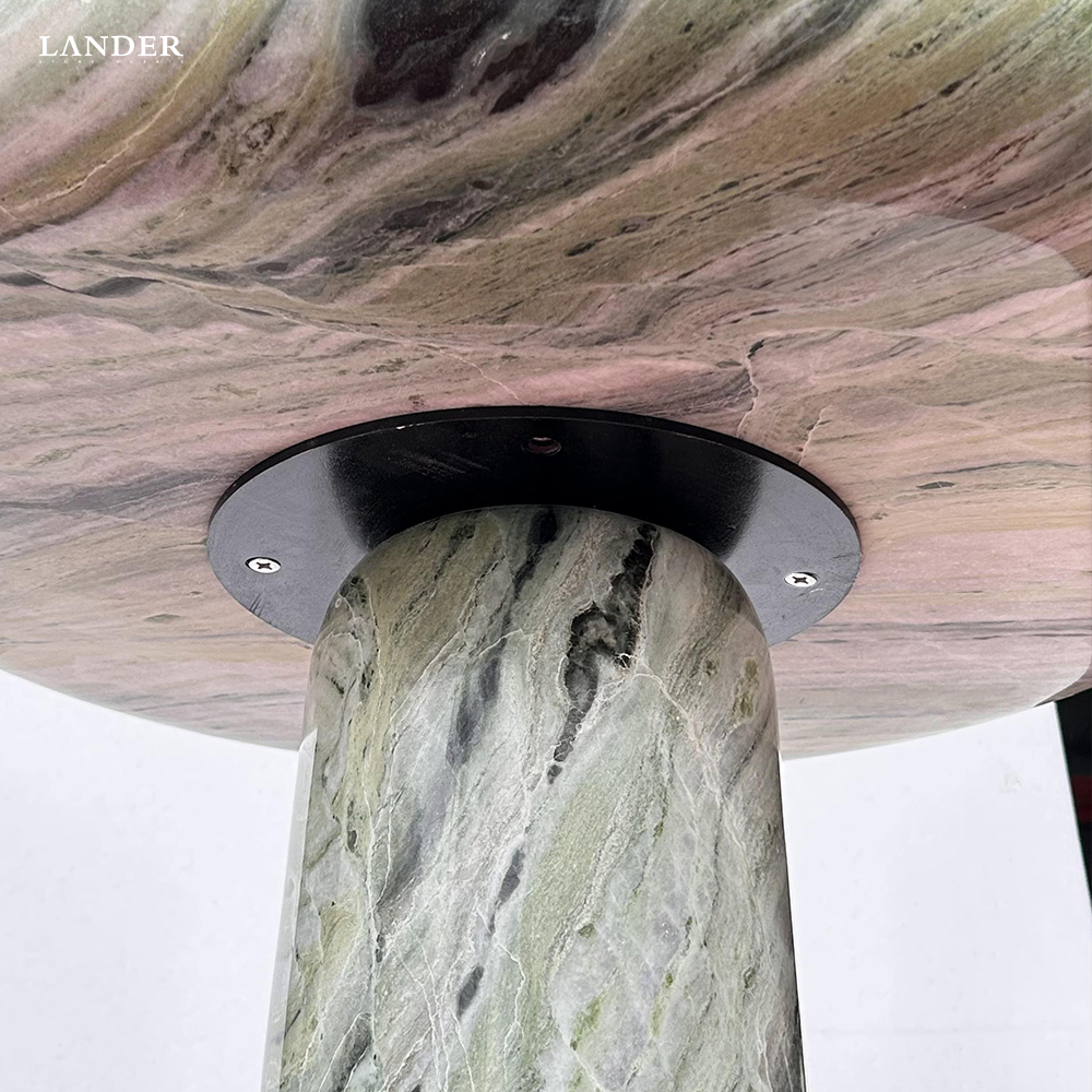 Shangrila Green Round Coffee Table - LanderStone