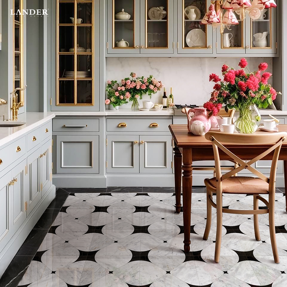 Star-Shaped Large Marble Parquet - LanderStone