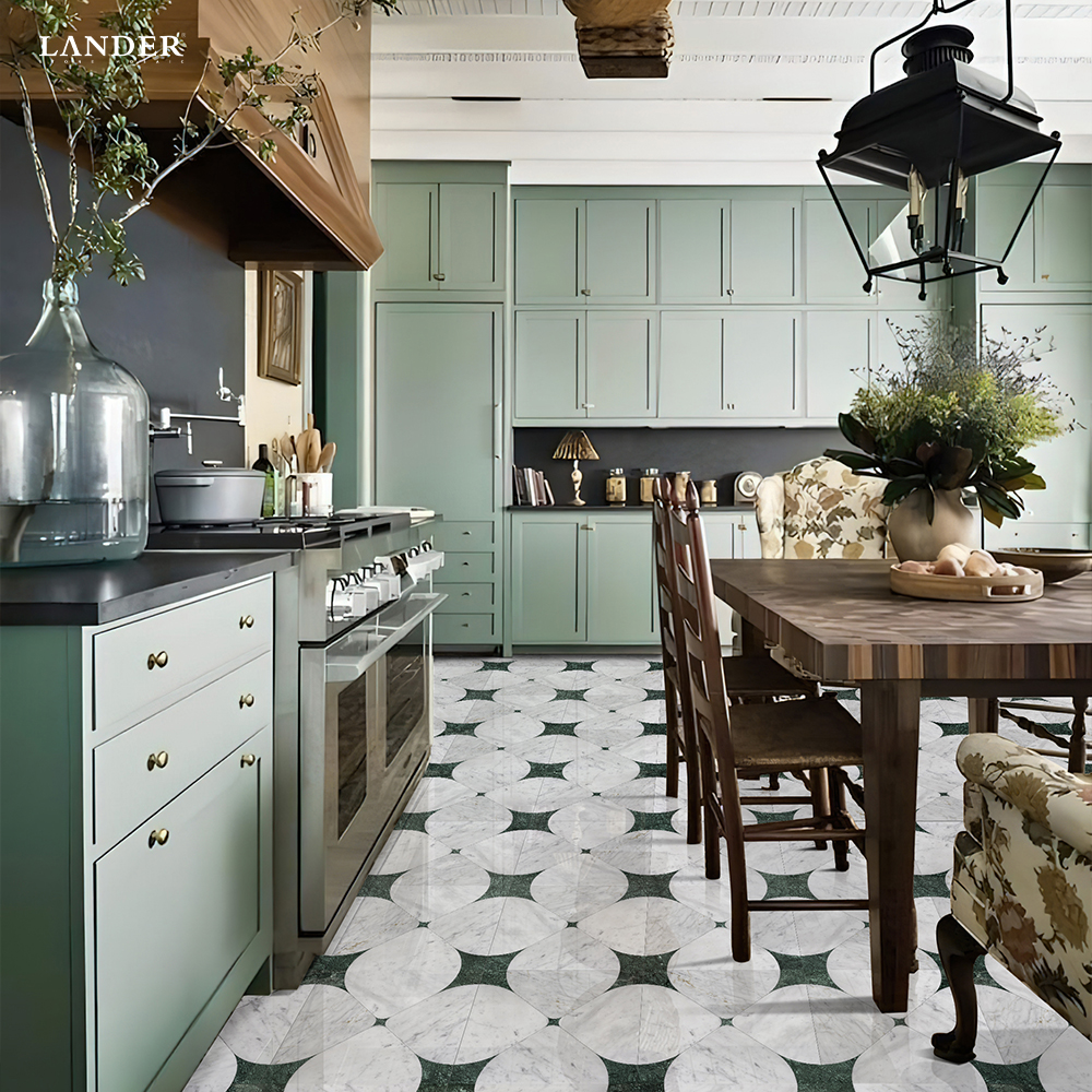 Star-Shaped Large Marble Parquet - LanderStone