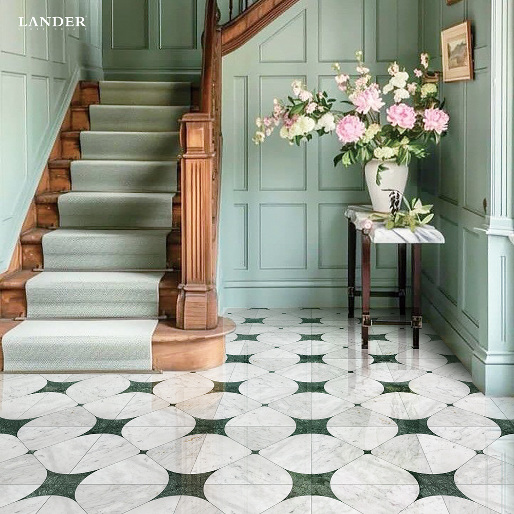 Star-Shaped Large Marble Parquet - LanderStone