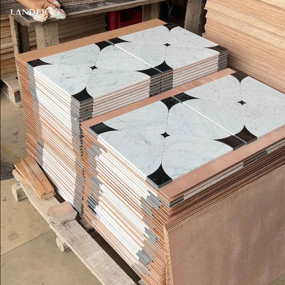 Star-Shaped Large Marble Parquet - LanderStone