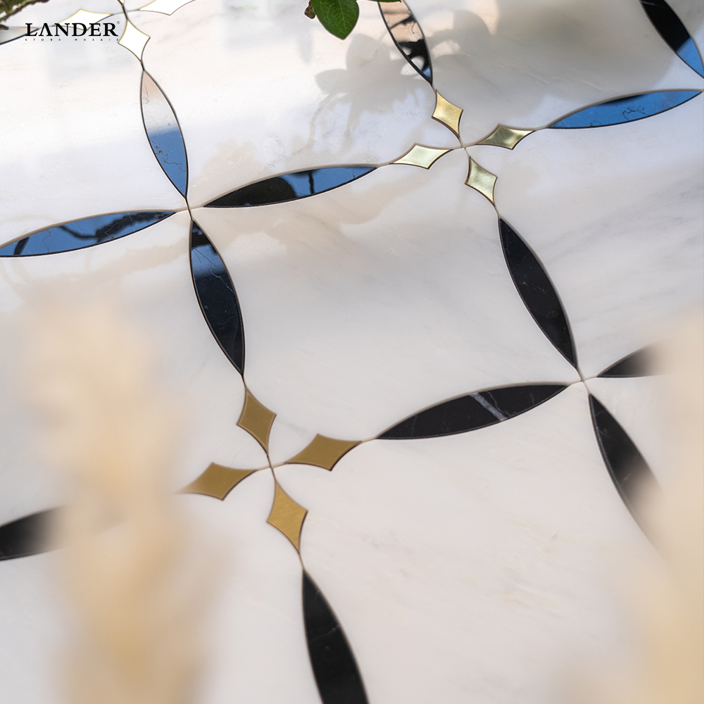 Lander Marble Mosaic Water Jet for Bathroom - LanderStone