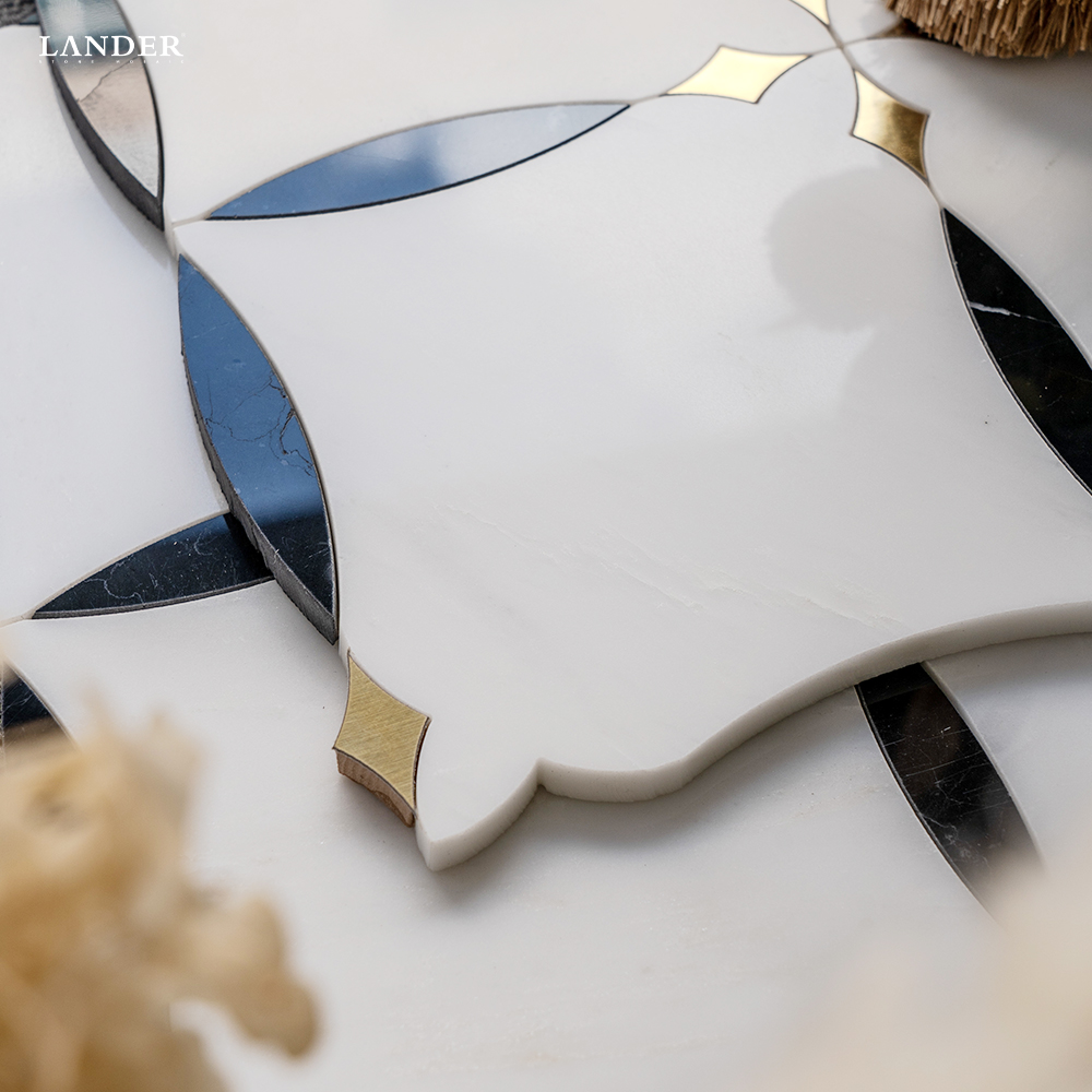 Lander Marble Mosaic Water Jet for Bathroom - LanderStone