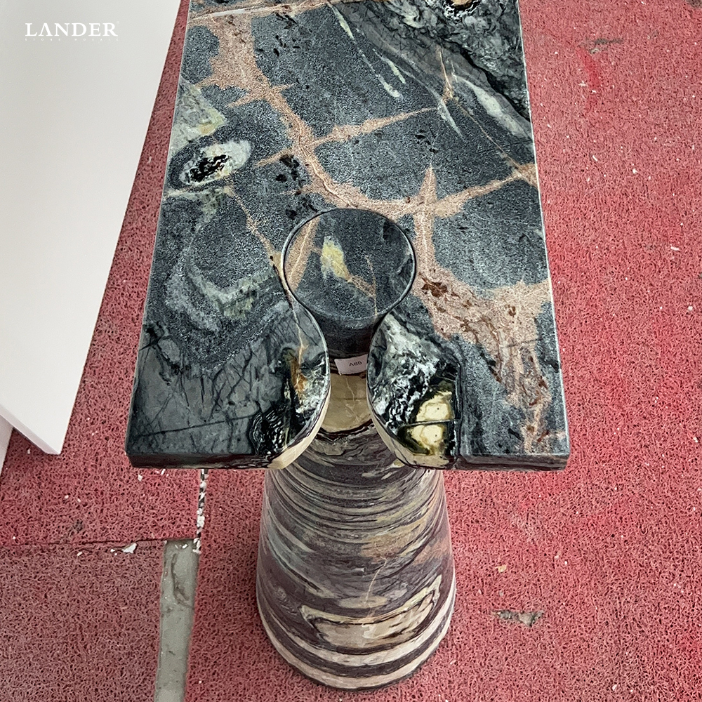 Marble Console Table with Picasso Design - LanderStone