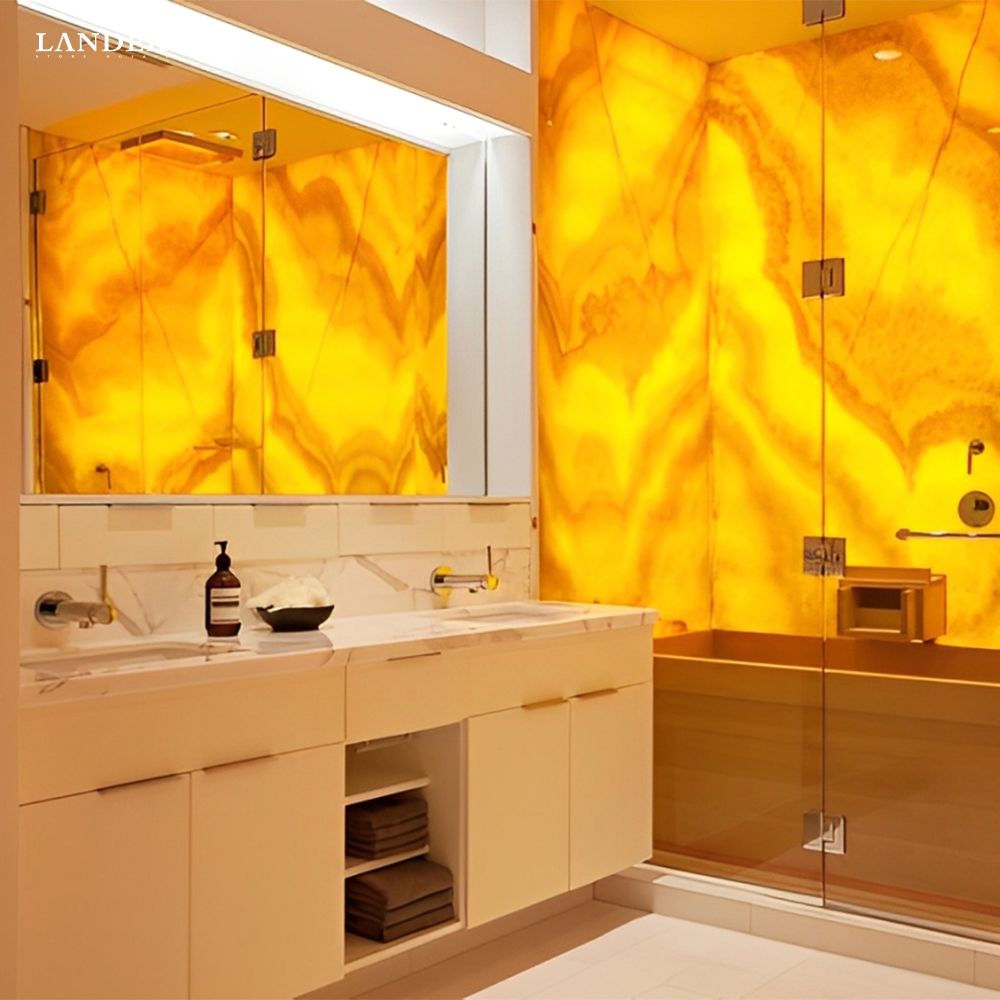 Orange Onyx Marble Slab - LanderStone