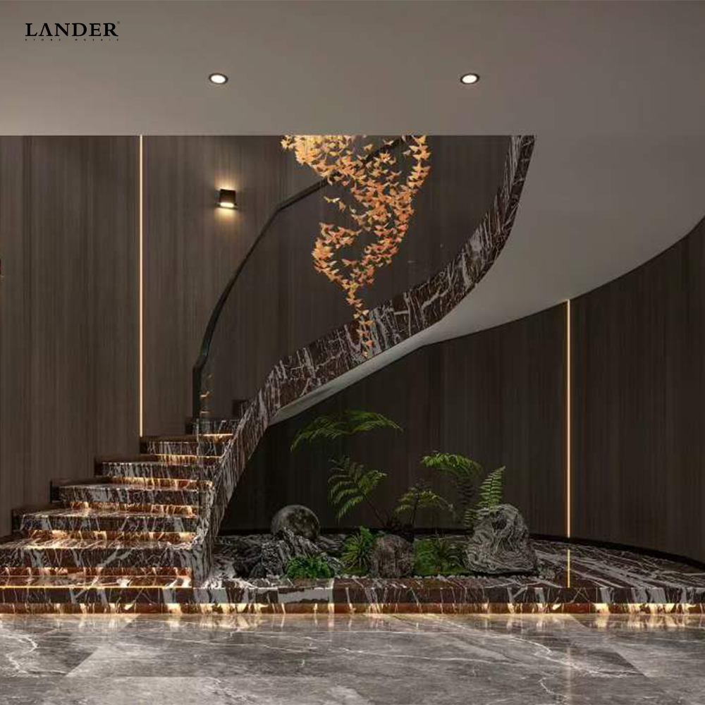 French Vermilion Marble Slab - LanderStone