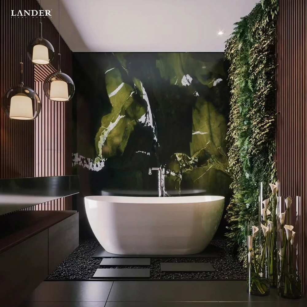 Avocado Green Marble Slab - LanderStone