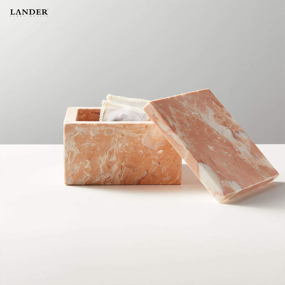 Tea Rose Marble Slab - LanderStone