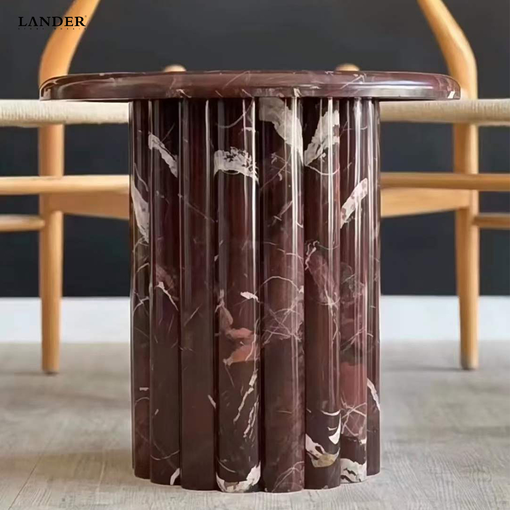 French Vermilion Marble Slab - LanderStone