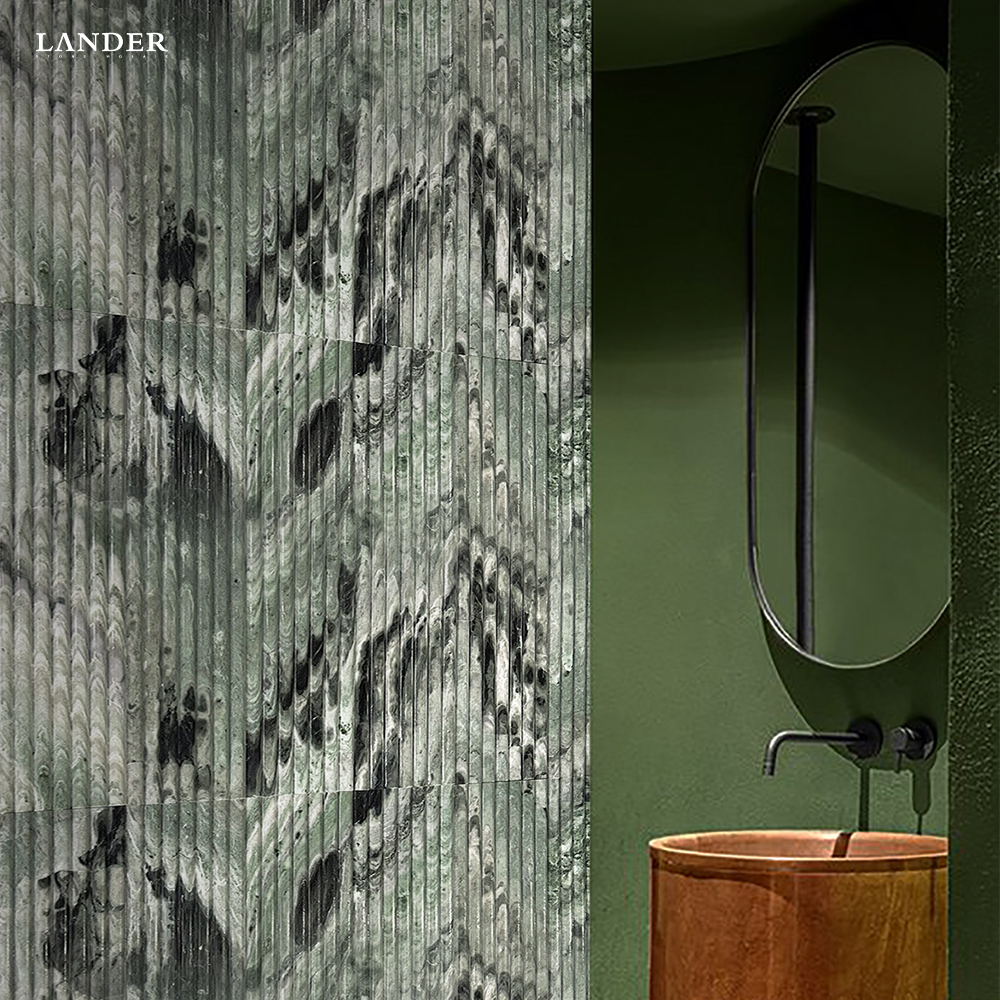 Landerstone 3D Fluted Marble Tile Concave Convex Fluted - LanderStone