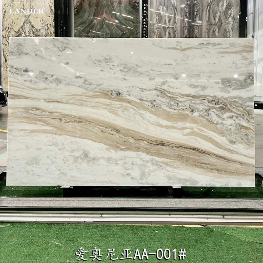 Ionian White Marble Slab - LanderStone