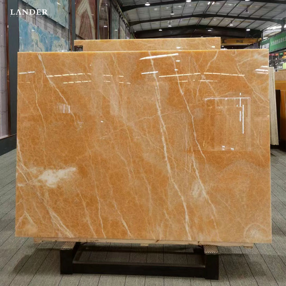Orange Onyx Marble Slab - LanderStone