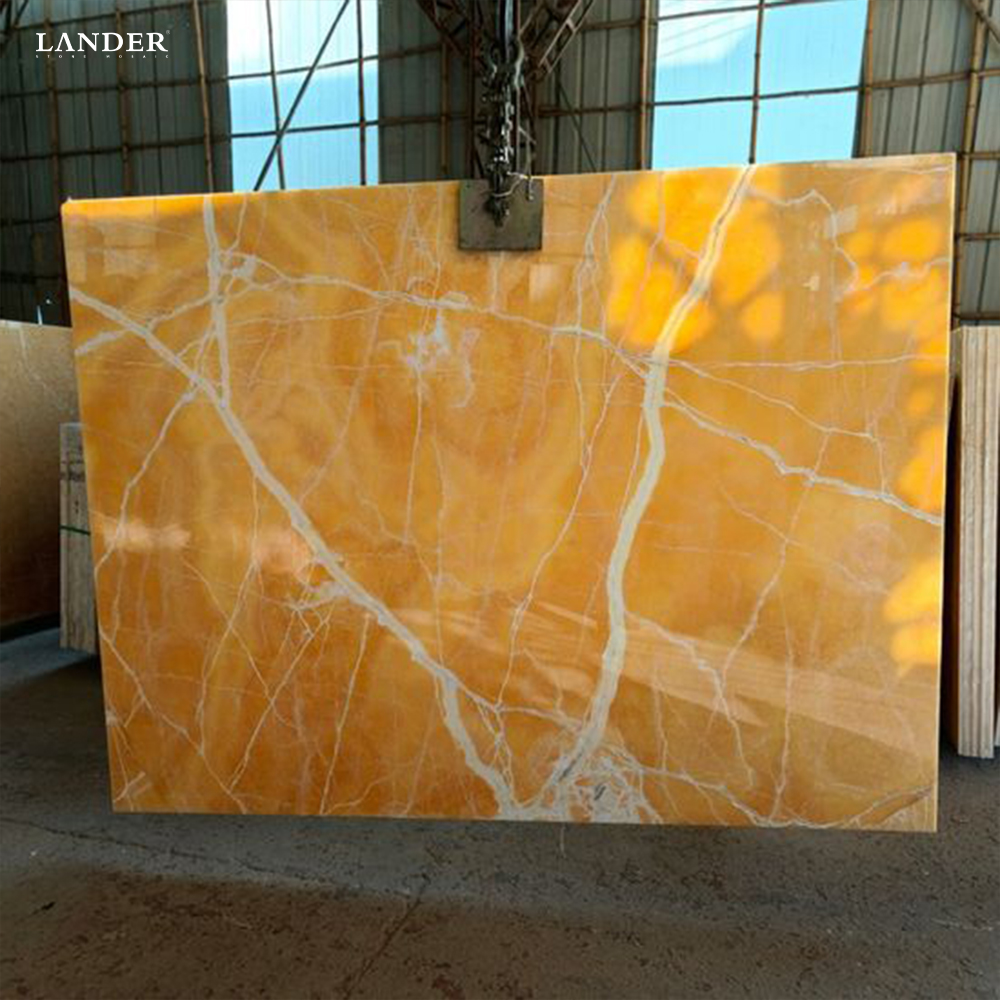 Orange Onyx Marble Slab - LanderStone