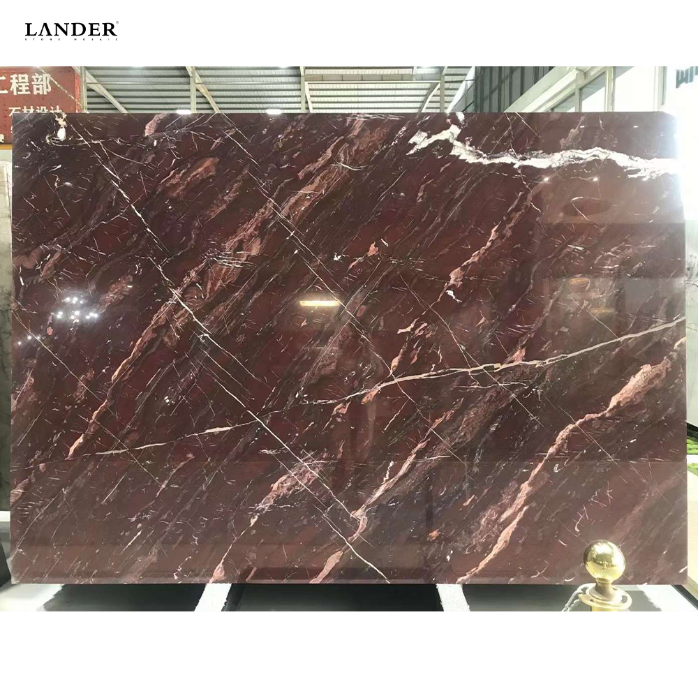 French Vermilion Marble Slab - LanderStone