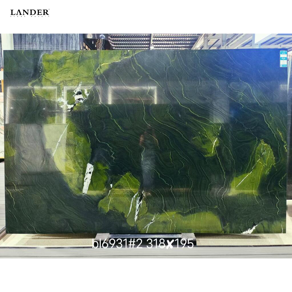 Avocado Green Marble Slab - LanderStone