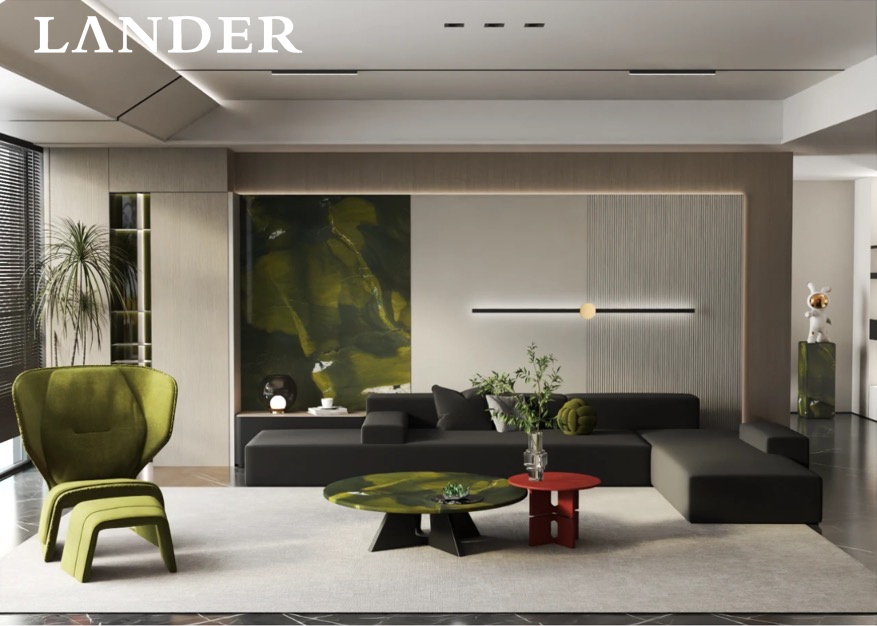Avocado Green Marble Slab - LanderStone