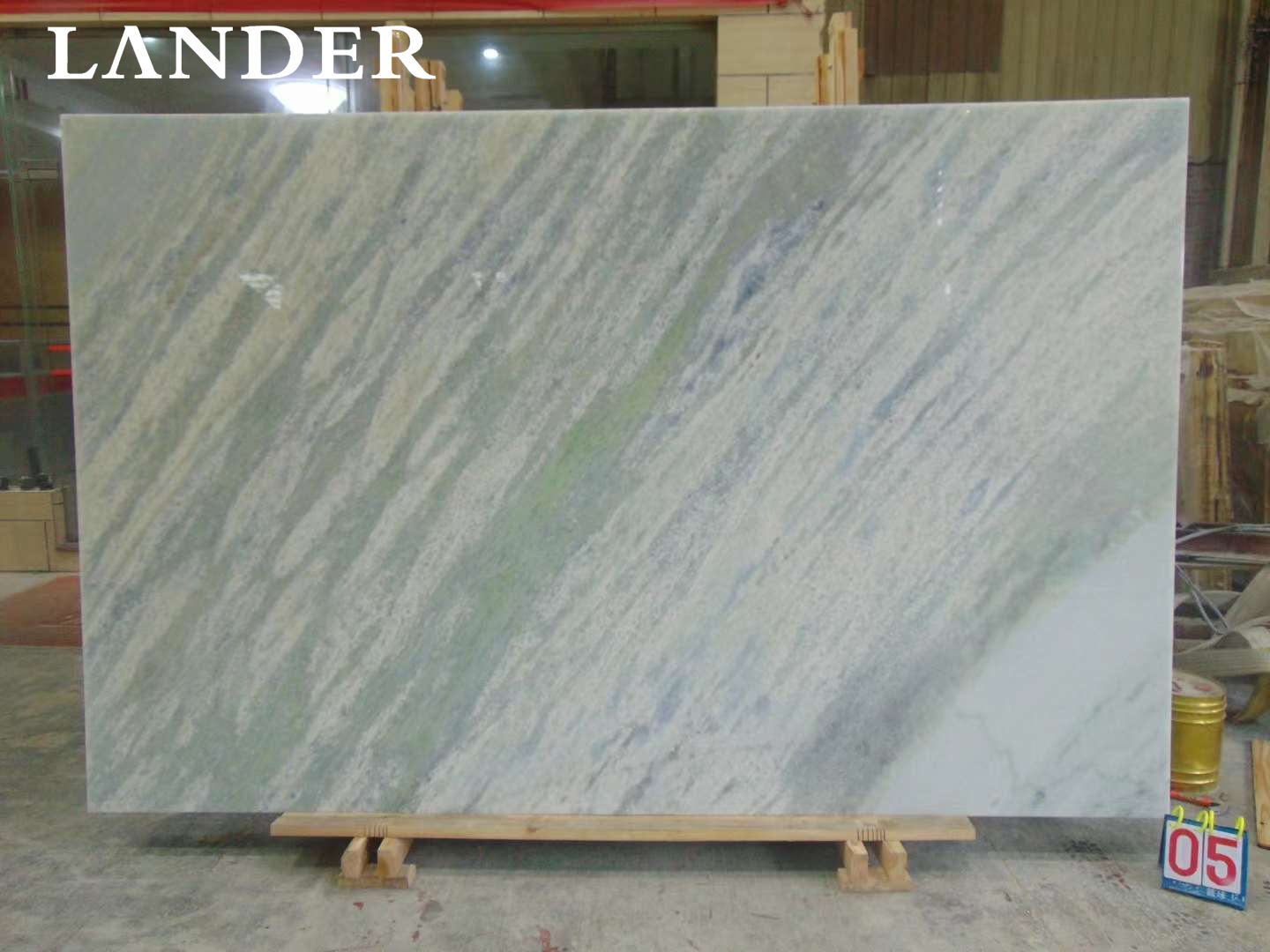 Blue Crystal Marble Slab - LanderStone
