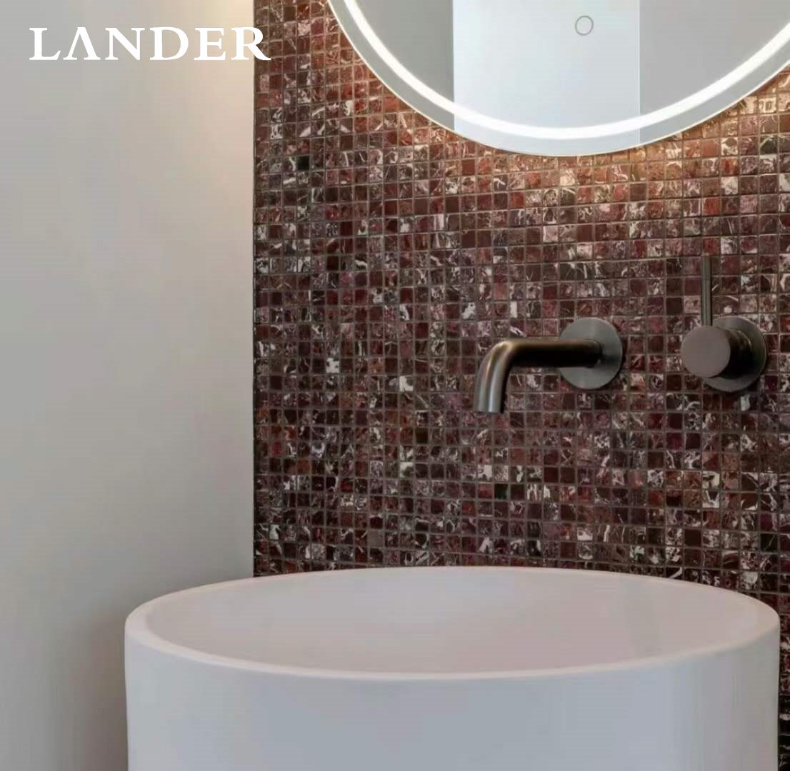 French Vermilion Marble Slab - LanderStone