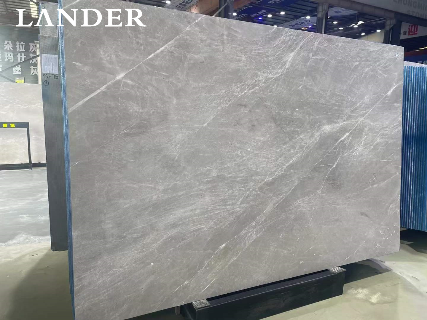 Tunda Grey Marble Slab - LanderStone