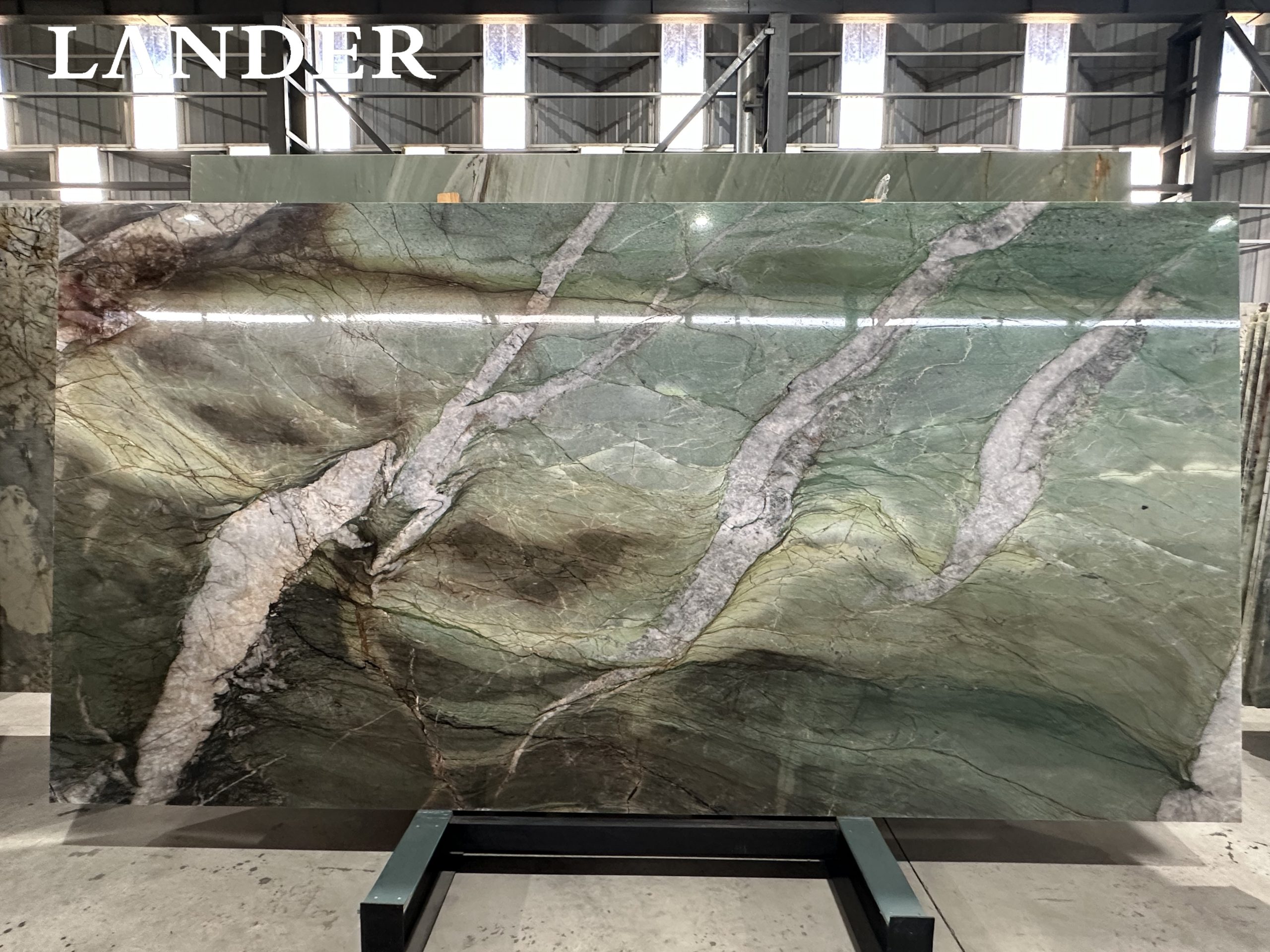 Tiffany Quartzite Green Marble Slab - LanderStone