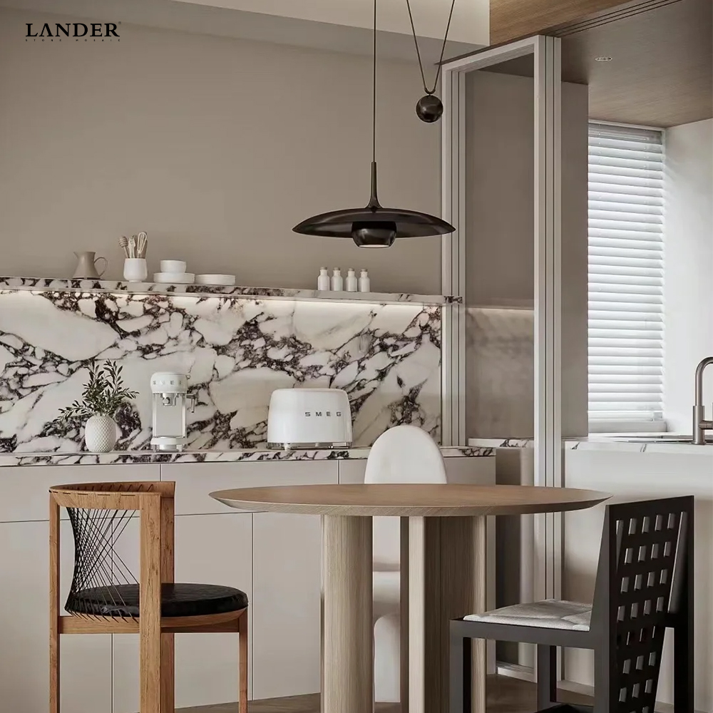 Italian Calacatta Viola Marble Slab - LanderStone