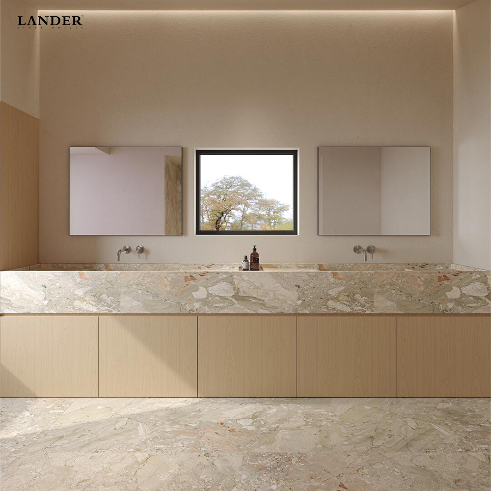 Monet's Garden Marble Slab - LanderStone