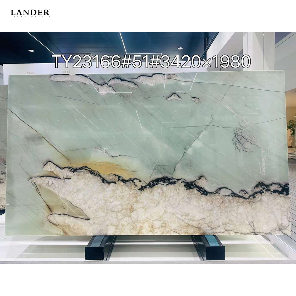 Tiffany Quartzite Green Marble Slab - LanderStone