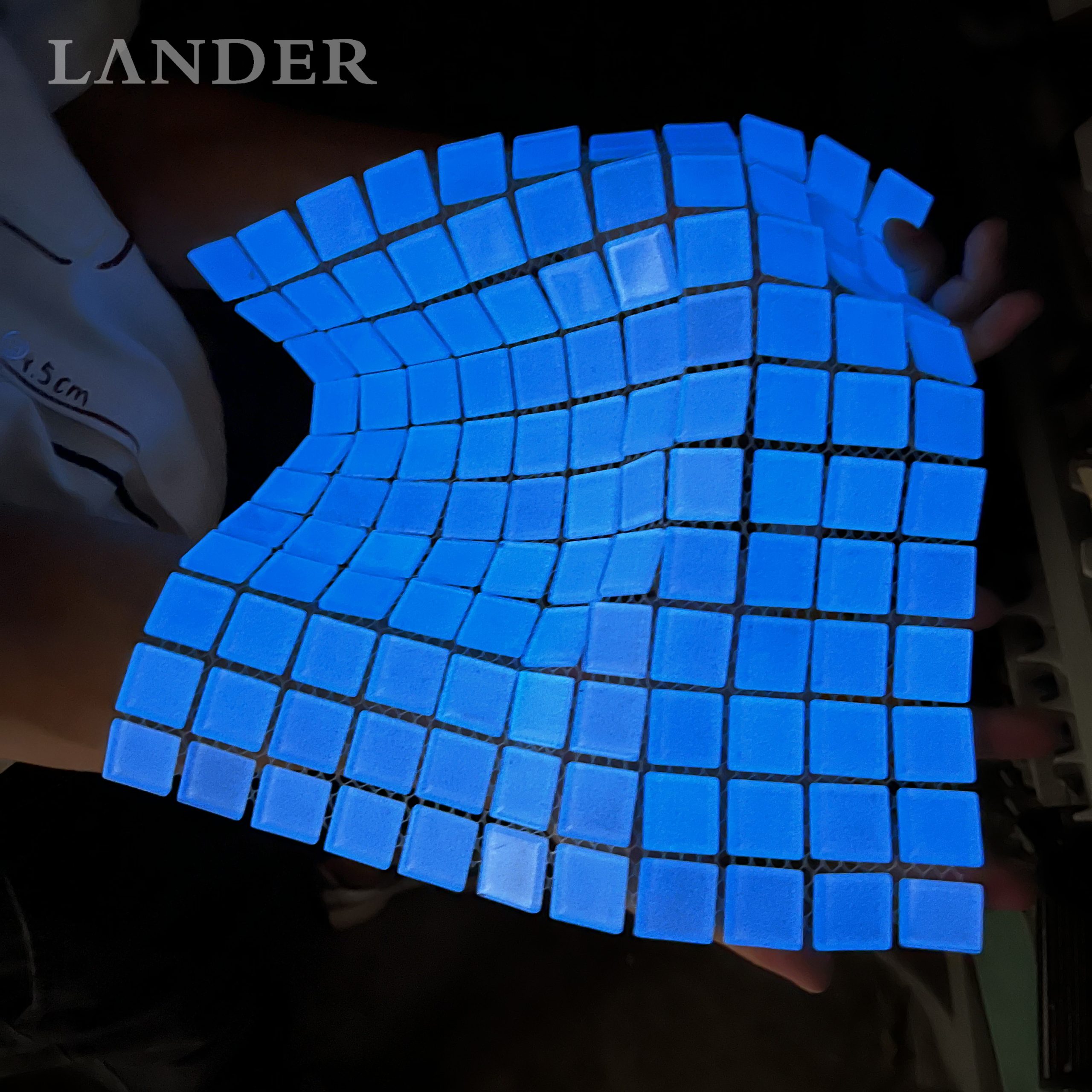 Swimming Pool Luminous Glass Mosaic Tiles - LanderStone