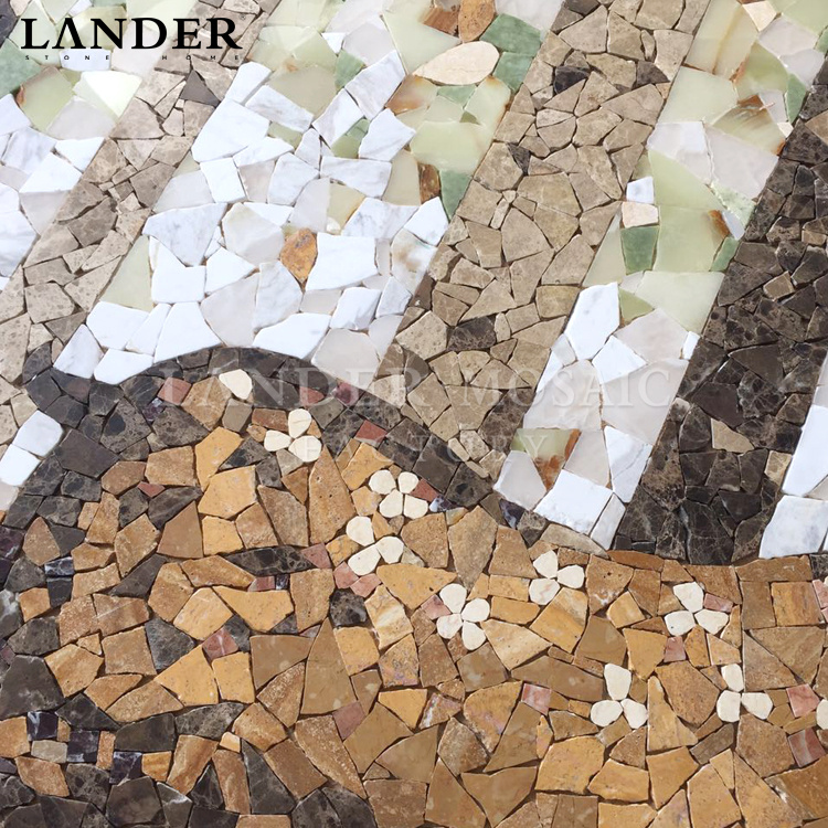 Custom Buck Mural Mosaic Hand Made in Wall - LanderStone
