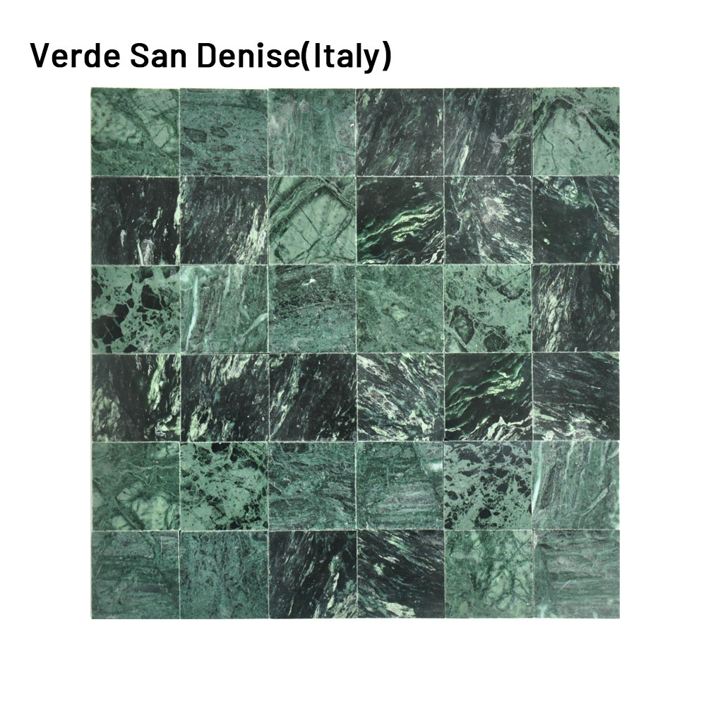 Verde Guatemala Marble Mosaic Tiles with Swimming Pool - LanderStone