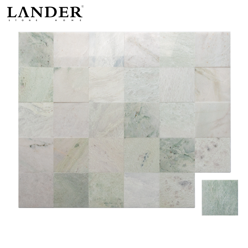 Swimming Pool Green Sukabumi Mosaic Tiles - LanderStone