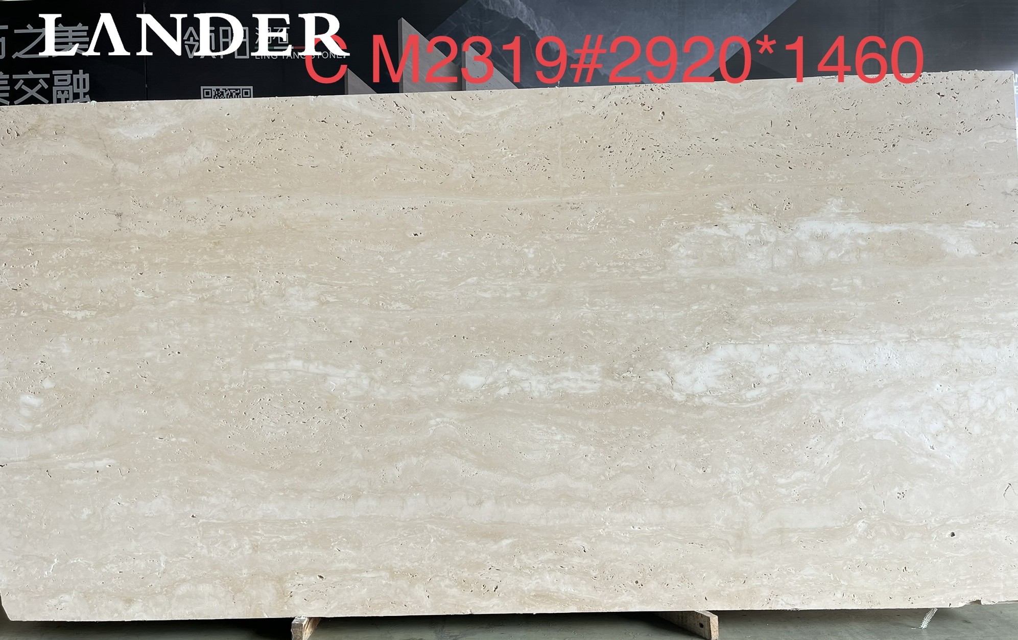 Italy White Travertine Marble Slab - LanderStone