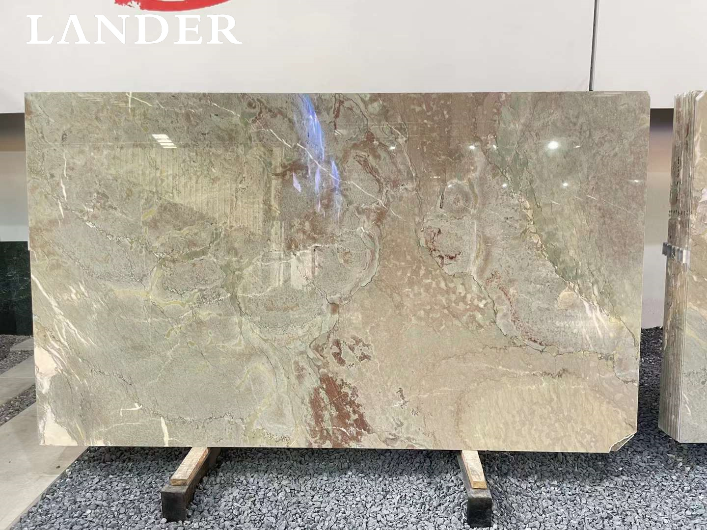 Monet's Garden Marble Slab - LanderStone