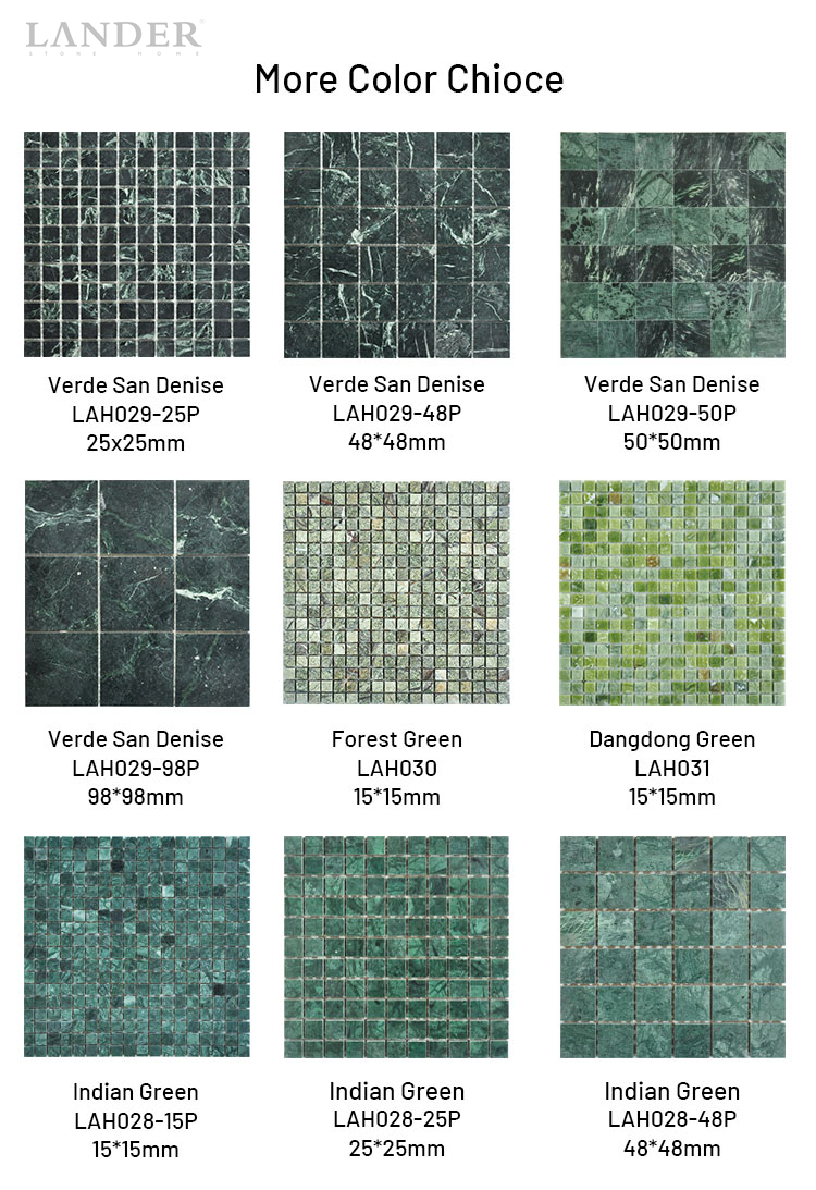 Green Swimming Pool Ceramic Mosaic Tiles - LanderStone