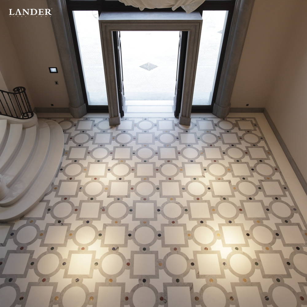 Marble Parquet in Spanish Villa Project - LanderStone