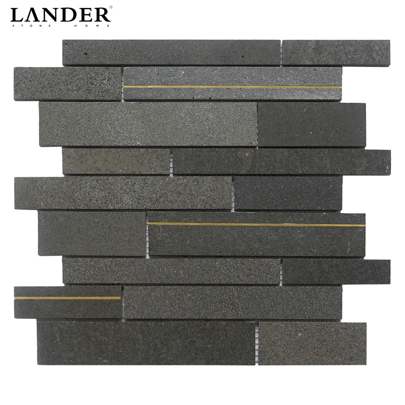 Nava Stone Mosaic Strip Design - LanderStone