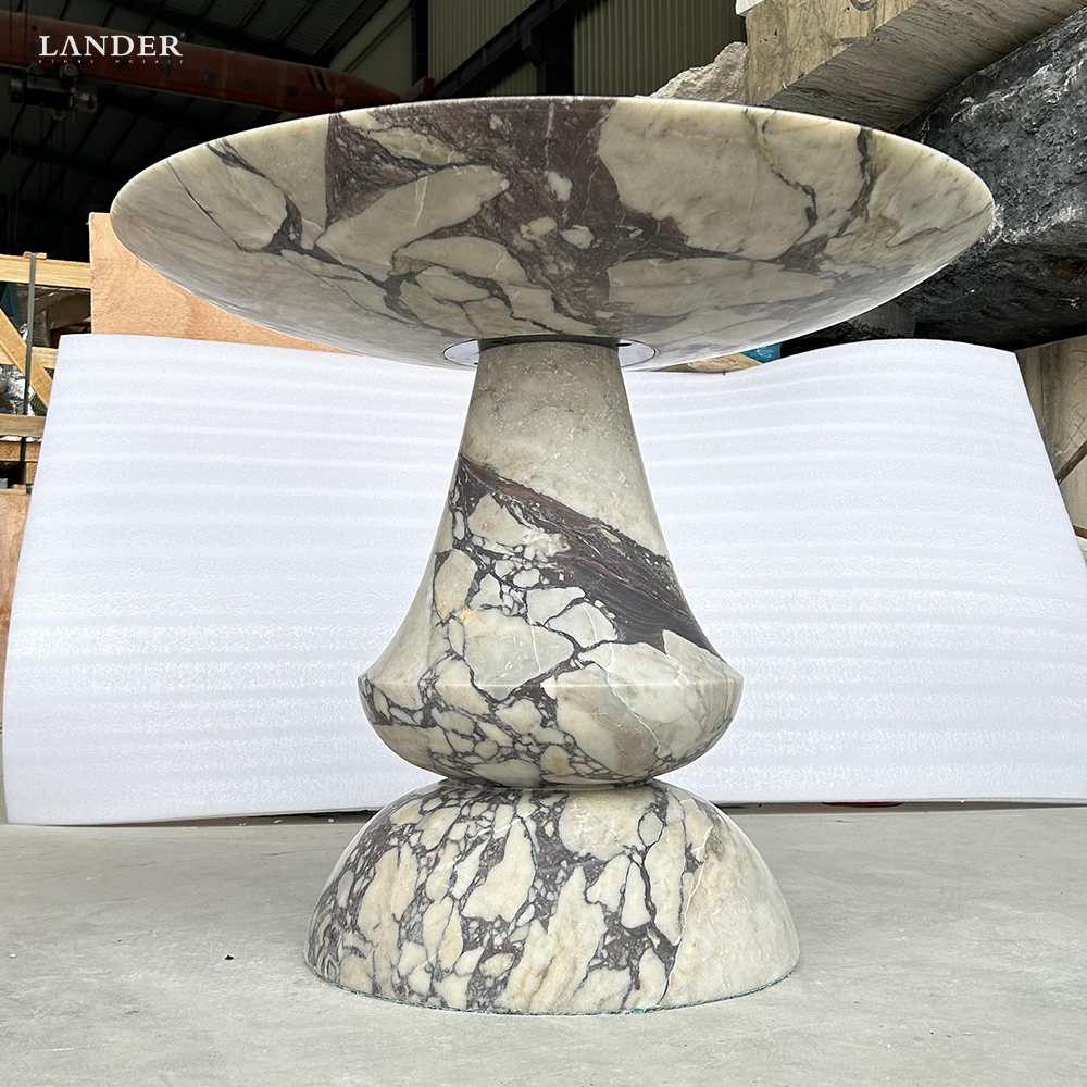 Calacatta Viola Round Marble Dining Table - LanderStone